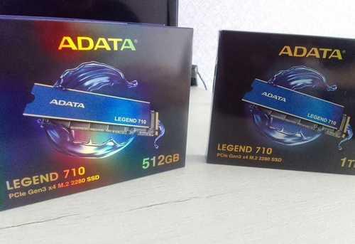 Новые SSD Adata legend 710 на 1tb и 512gb