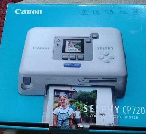 Фотопринтер canon selphy cp720