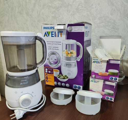 Пароварка блендер philips avent 4 в 1