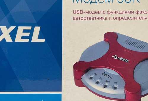 Модем zyxel omni 56K USB Plus EE