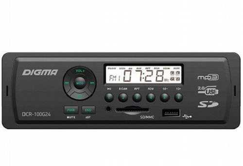 Автомагнитола Digma DCR-100G24 1DIN