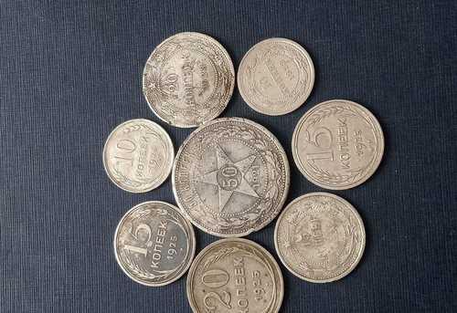 Лоты серебряных монет СССР