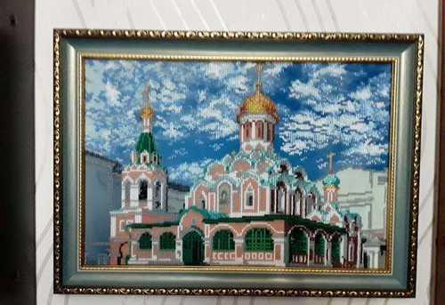 Картина бисером "Собор иконы Казанской богоматери