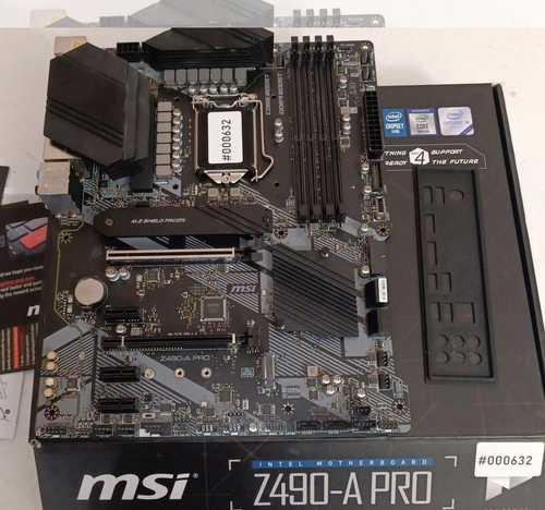 MSI Z490-A PRO LGA1200 10-11 intel