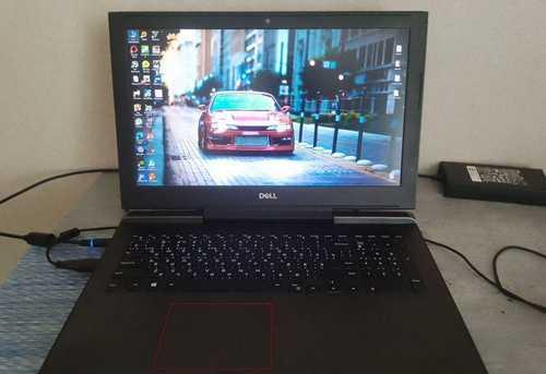 Игровой ноутбук 15" DELL Inspiron 7577, 496 ГБ, Core i7-7700HQ, RAM 8 ГБ, GeForce GTX 1050 Ti 4 ГБ