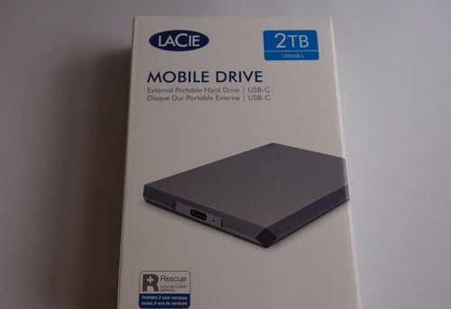 Внешний HDD LaCie Mobile Drive 2Tb, USB Type-C