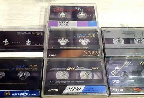 Аудиокассеты sony metal,TDK SA,AD
