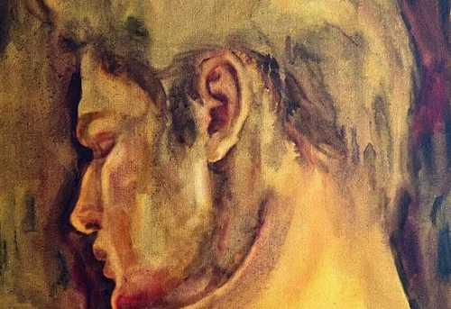 Картина маслом портрет мужчины со спины стиль