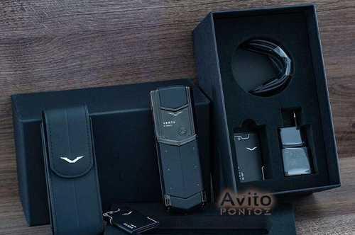 Vertu Ultimate Черный с чехлом