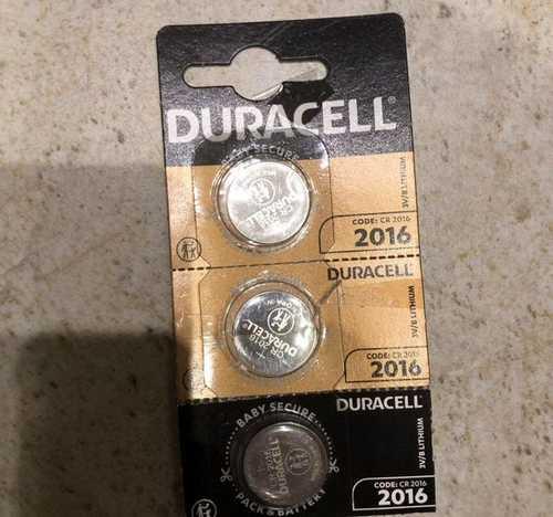 Батарейки duracell 2016