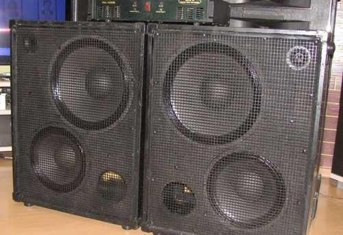 Колонки S-Pro 1045+1045W Bass Dyn 30+38sm+1"Вч AMP