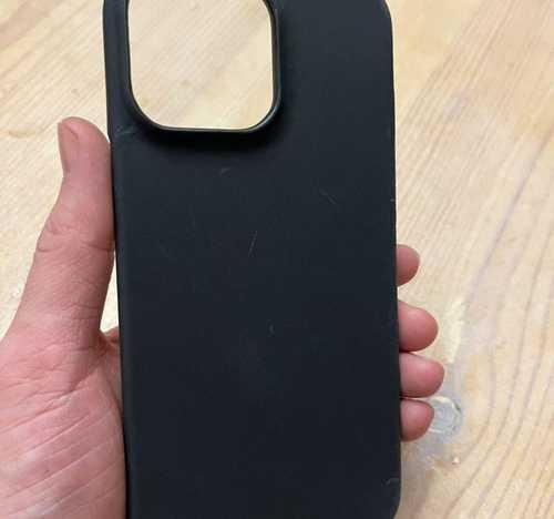 Кожаный чехол на iPhone 16 pro max