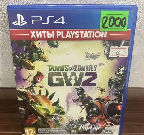 Plants vs zombies GW2 ps4 диск