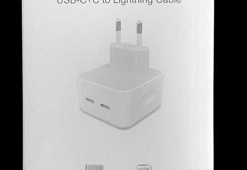 iPhone 35W USB-C+C Power Adapter