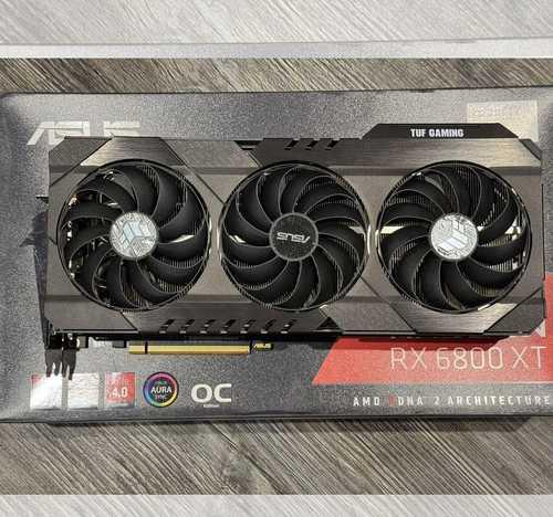 Видеокарта asus AMD RX 6800 XT TUF Gaming OC