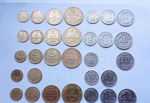 Наборы монет с 1936 по 1952 г
