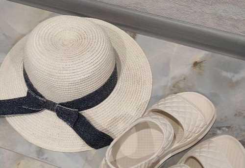 Всё для лето пляжа сумка обувь шляпа туника