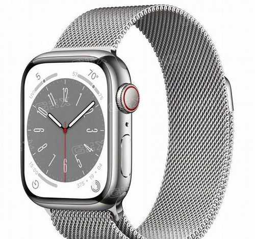 Apple Watch Series 8 45mm Milanese Loop Silver