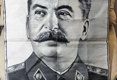 Портрет сталина шелкография