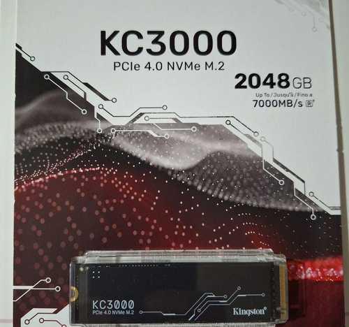 Kingston kc3000 2TB SSD Nvme M2 новый 3 года гаран