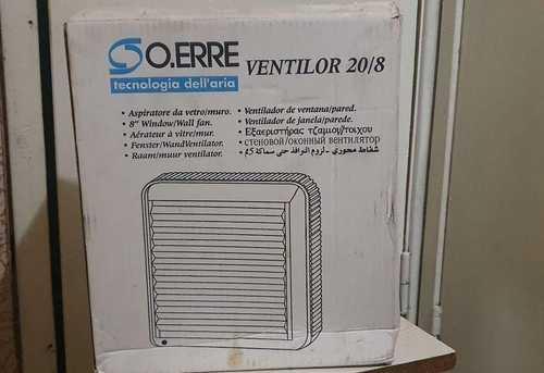 Вытяжка / приточка O.erre Ventilor 20/8