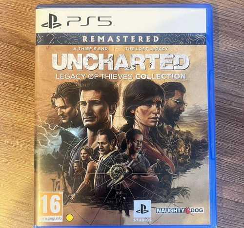 Uncharted legacy of thieves collection ps5 диск