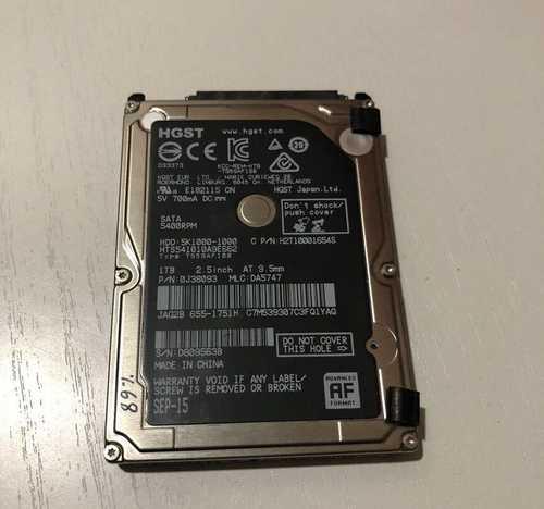Жесткие диски hgst 1Tb 2,5" с плохими секторами