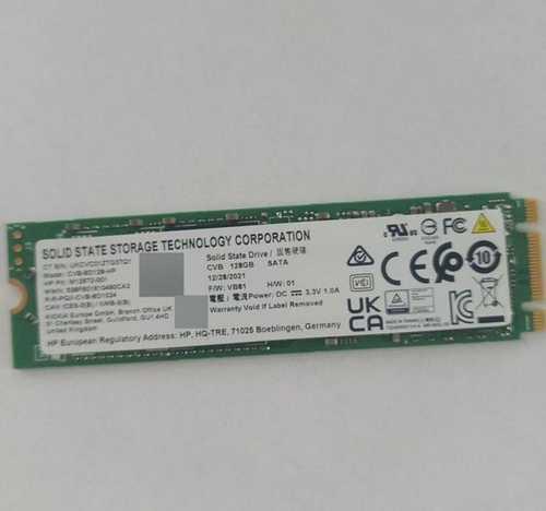 HP 128 гб Внутренний SSD-диск Накопитель SSD CVB-8