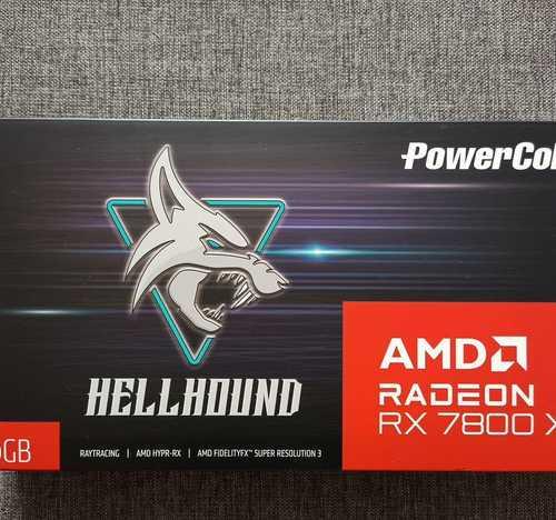 Powercolor RX 7800 XT Hellhound (новая, гарантия)