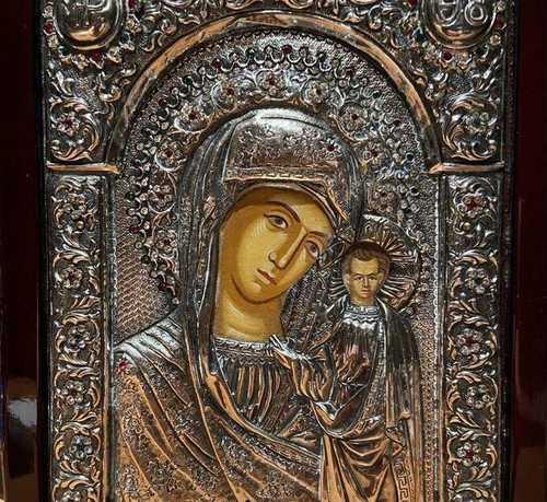 Казанская икона Божией Матери Серебро