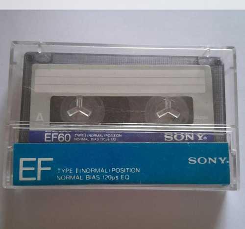 Аудиокассета Sony ef60 б. У. СССР