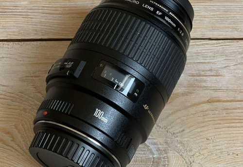 Объектив Canon macro lens EF 100mm 1:2.8