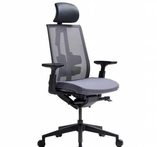 Кресло компьютерное ортопедическое D3-HS-M45GY-F51GY