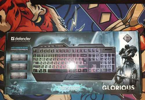 Игровая клавиатура defender glorious с подсветкой