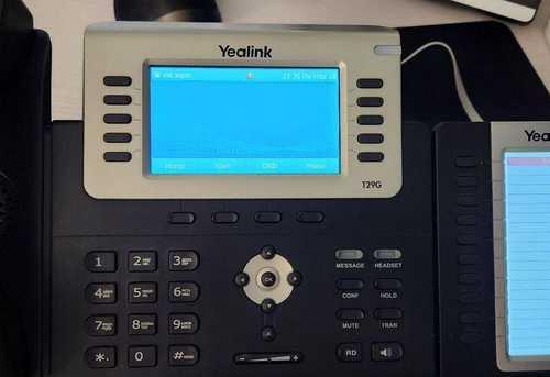 IP телефон yealink sip t29G + модуль расширения