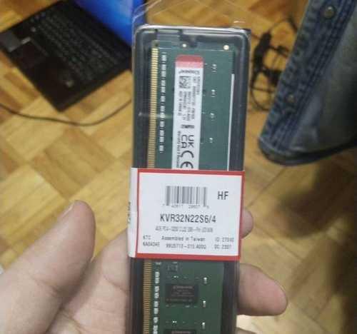 Kingston DDR4 4gb 3200 запечатанная