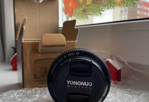 Объектив yongnuo 35mm