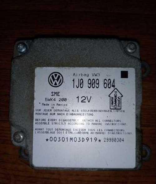 Блок управления Airbag vw passat b 5, 1J0909604