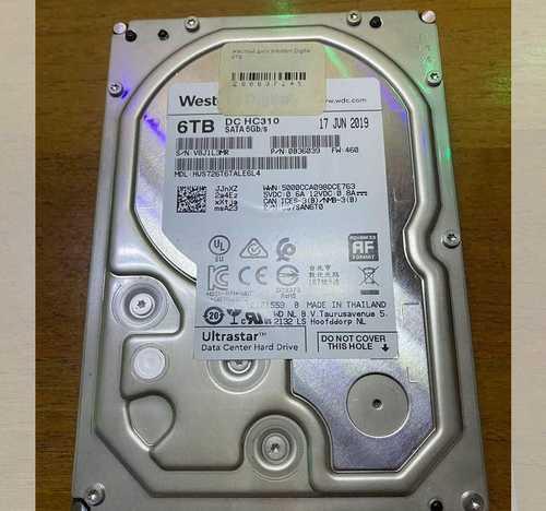 Жесткий диск HDD Western Digital 6 TB