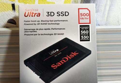 SSD Sandisk Ultra 3D 500 гб