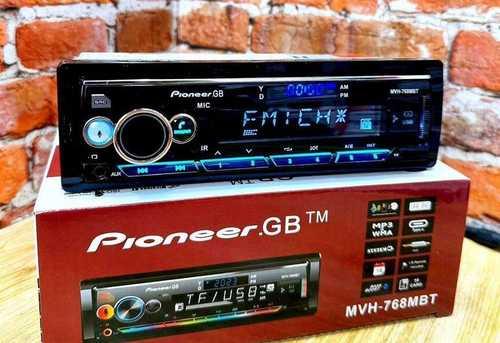 Блютуз магнитола Pioneer с яркой подсветкой