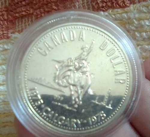 Канада. Юбилейная монета 1975. Серебро. BUnc