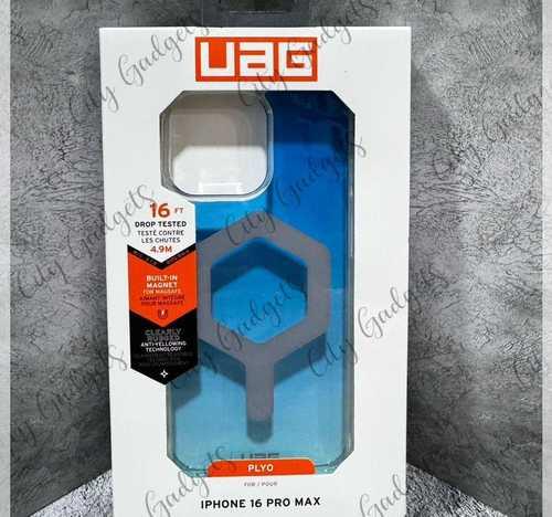 Чехол Uag Plyo iPhone 16 Pro Max (Blue Ombre)