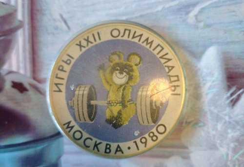 Значок СССР.игры 22 олимпиады Москва 1980