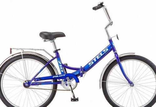 Велосипед складной 24" stels Pilot-710 (синий)