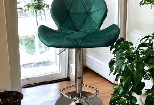 Барный стул IKEA зелёный регулируемый