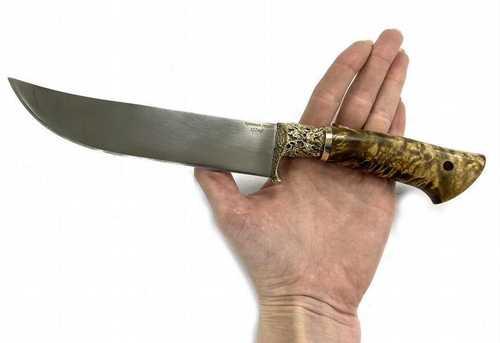 Нож Пчак Узбекский, кованая Х12мф, стаб. карельска