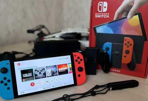 Nintendo Switch oled с играми