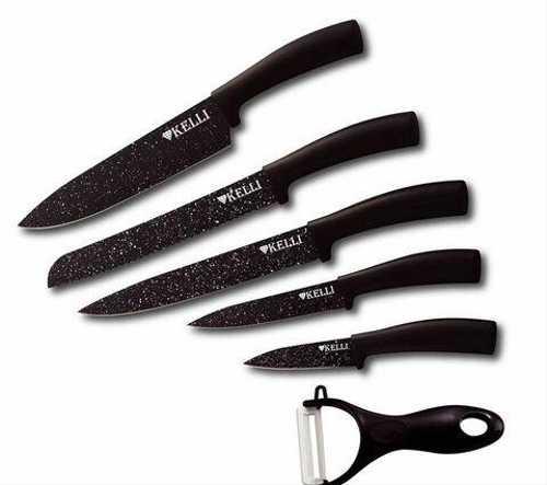 Набор кухонных ножей 6 предметов Kelli KL-2031