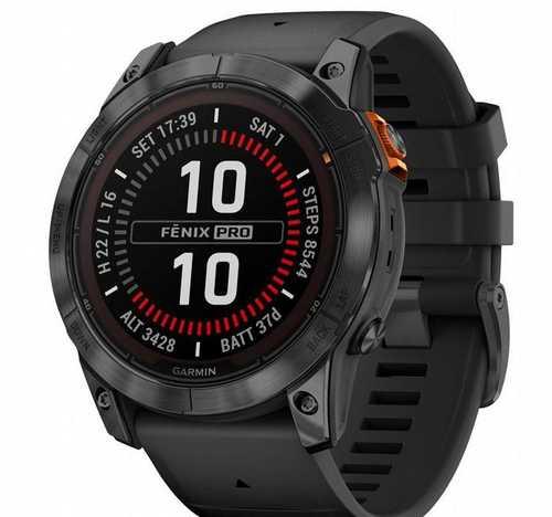 Часы Garmin fenix 7X PRO Solar Slate Gray